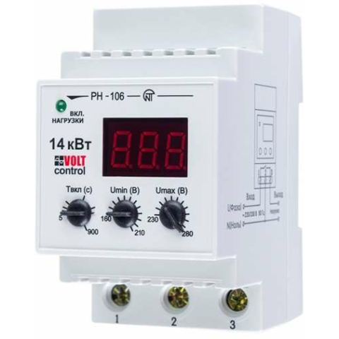 Купить Реле напряжения РН-106 1ф НовАтек-Электро 3425600115 - ВИДЕОГЛАЗ ...