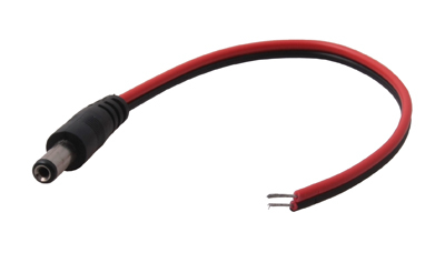 Купить Разъем питания DC штекер 2,5х5,5мм с проводом 20 см REXANT (14-0324) Разъем питания ...