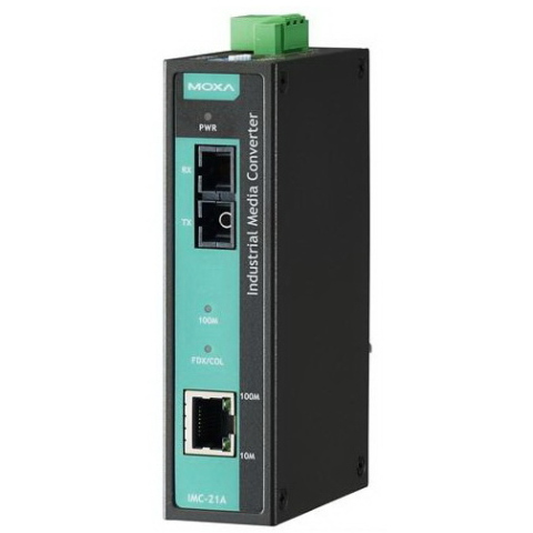 Купить MOXA IMC-21A-S-SC Медиаконвертер - ВИДЕОГЛАЗ Москва