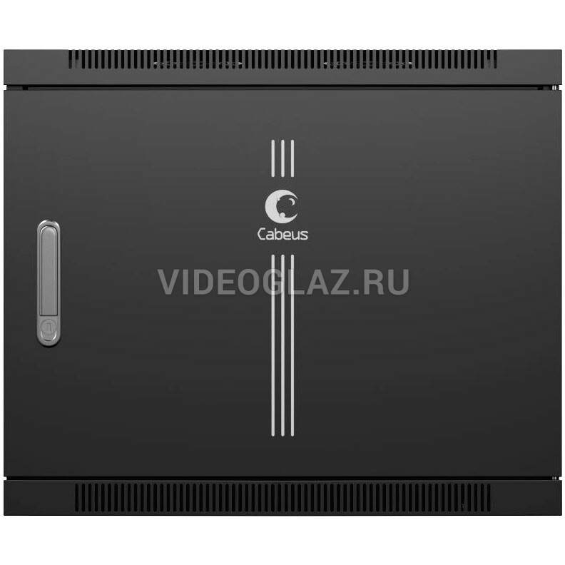 Купить Cabeus SH-05F-6U60/35m-BK Шкаф настенный 19", 6U - ВИДЕОГЛАЗ Москва