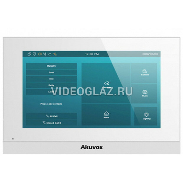 Купить Akuvox C315S(White) Монитор IP-домофона - ВИДЕОГЛАЗ Москва