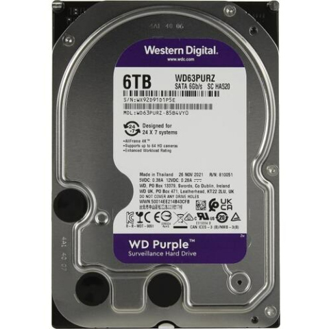 Купить Western Digital WD63PURZ Жесткий диск - ВИДЕОГЛАЗ Москва